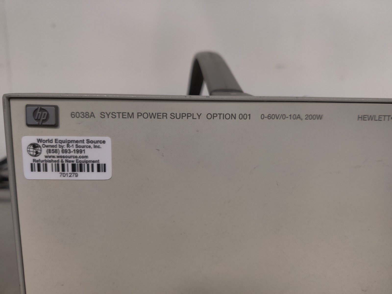 HP 6038A 60 Volt 10 Amp 200w DC System Power Supply for sale online | eBay