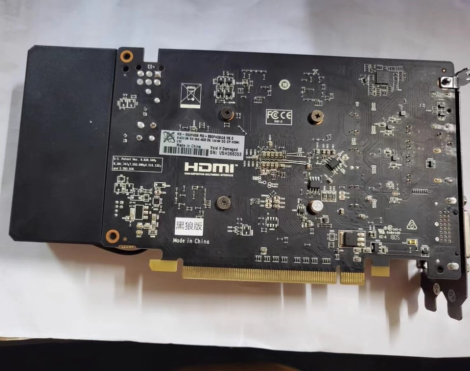 RX550 4GB XFX AMD Radeon GDDR5 PCI-E Graphics Video Card DisplayPort ...