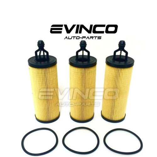 Mopar 3 Oil Filter Cartridges Chrysler Dodge Jeep 3.2 3.6L MO-349 OEM ...