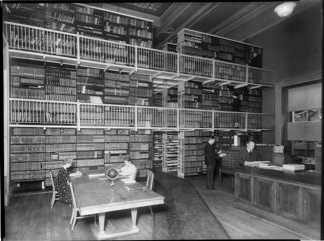 Photo:Three levels of stacks in the Library of Congress | eBay