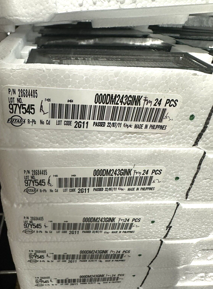 Futaba VFD Stereo Display 000DM235GINK Vacuum Fluorescent Display ...