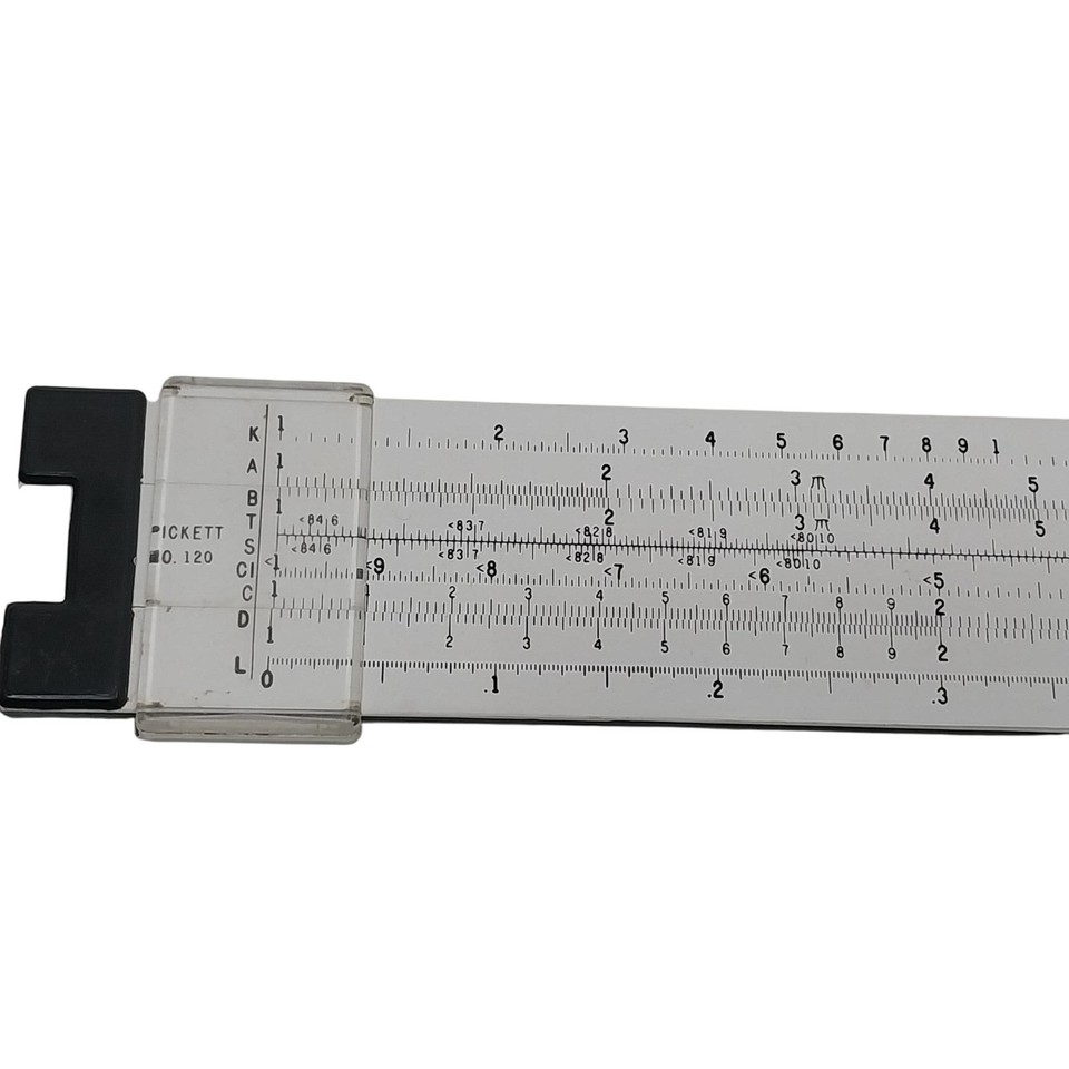 Pickett Pocket Slide Rule # 120 With Black Leather Case | eBay