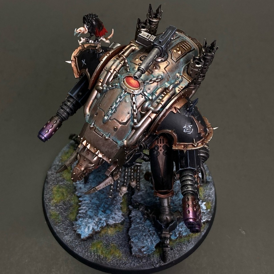 Warhammer 40k Painted War Dog Karnivores Chaos Knights Games Workshop ...