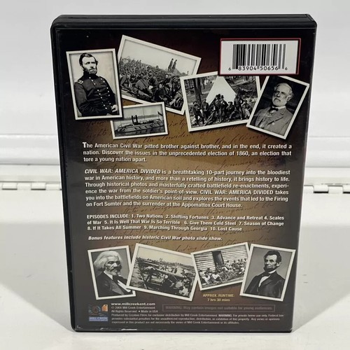 Civil War America Divided DVD Breathtaking 10-Part Journey 683904506566 ...