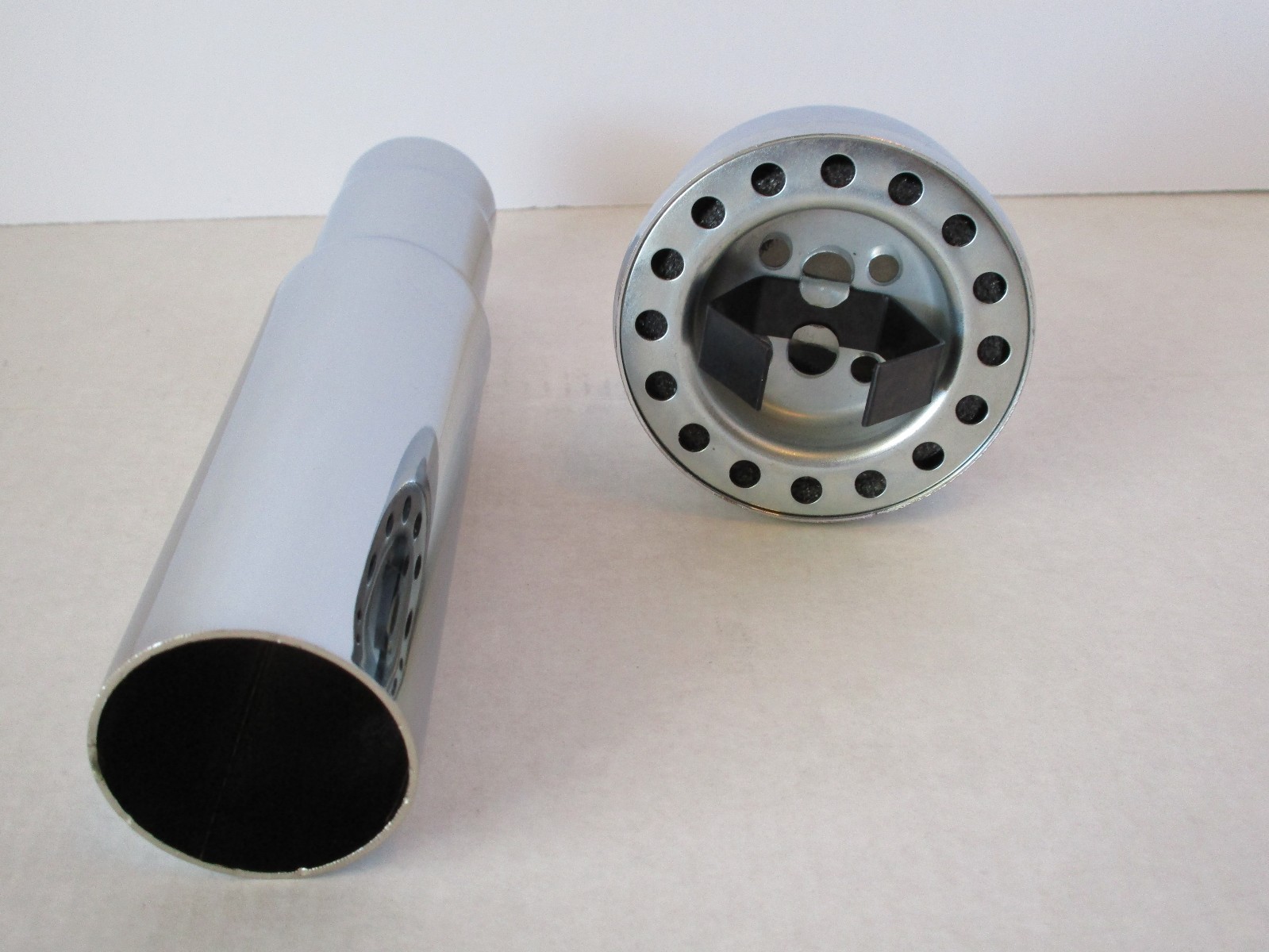 CHROME OIL FILLER TUBE & CAP INTAKE MANIFOLD SBC BBC 327 350 302 454 ...