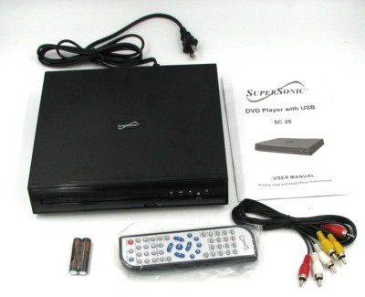 SUPERSONIC SC-25 Standard-Definition DVD Player with USB Inputs | eBay