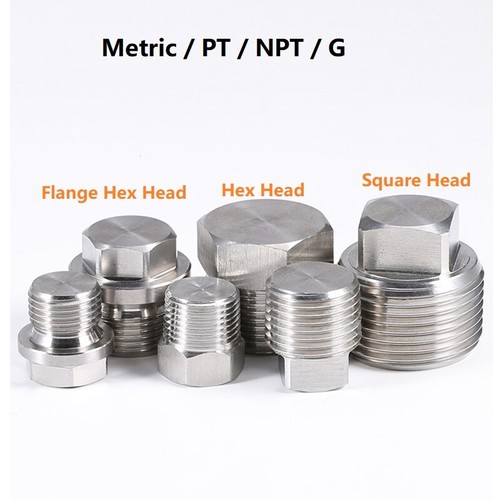 OIL DRAIN SUMP PLUG SCREW M8-M48 STAINLESS STEEL NPT/PT/G SQUARE/FLANGE ...