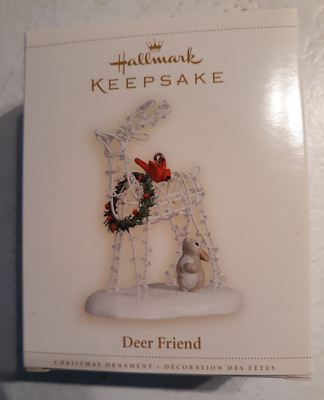 Hallmark Keepsake Ornament Deer Friend 2006 bird rabbit | eBay