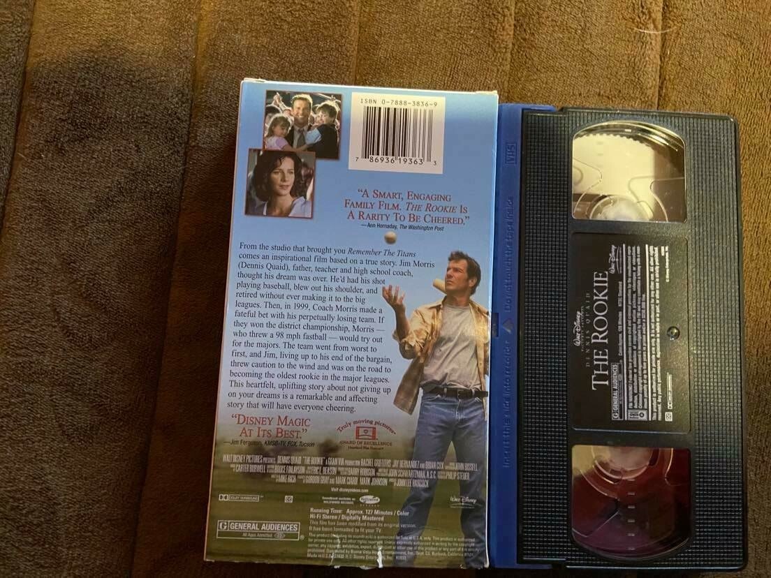 The Rookie Vhs The Rookie (VHS, 2002) Walt Disney | EBay