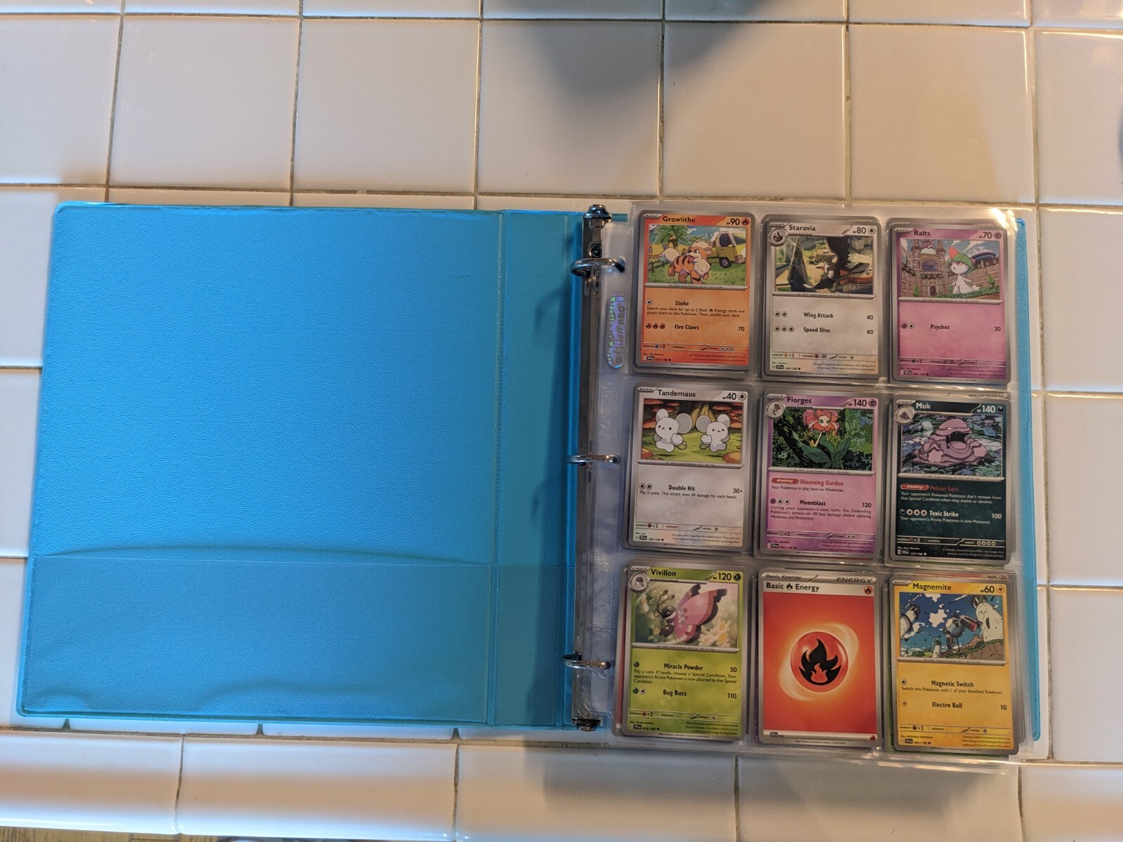 Pokemon Lot Binder + 50 binder sheets + 450 bulk common/uncommon ...