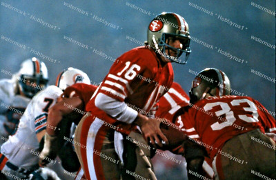 Joe Montana Super Bowl 49ers vs Dolphins NFL Football 1985 Orig 35mm ...