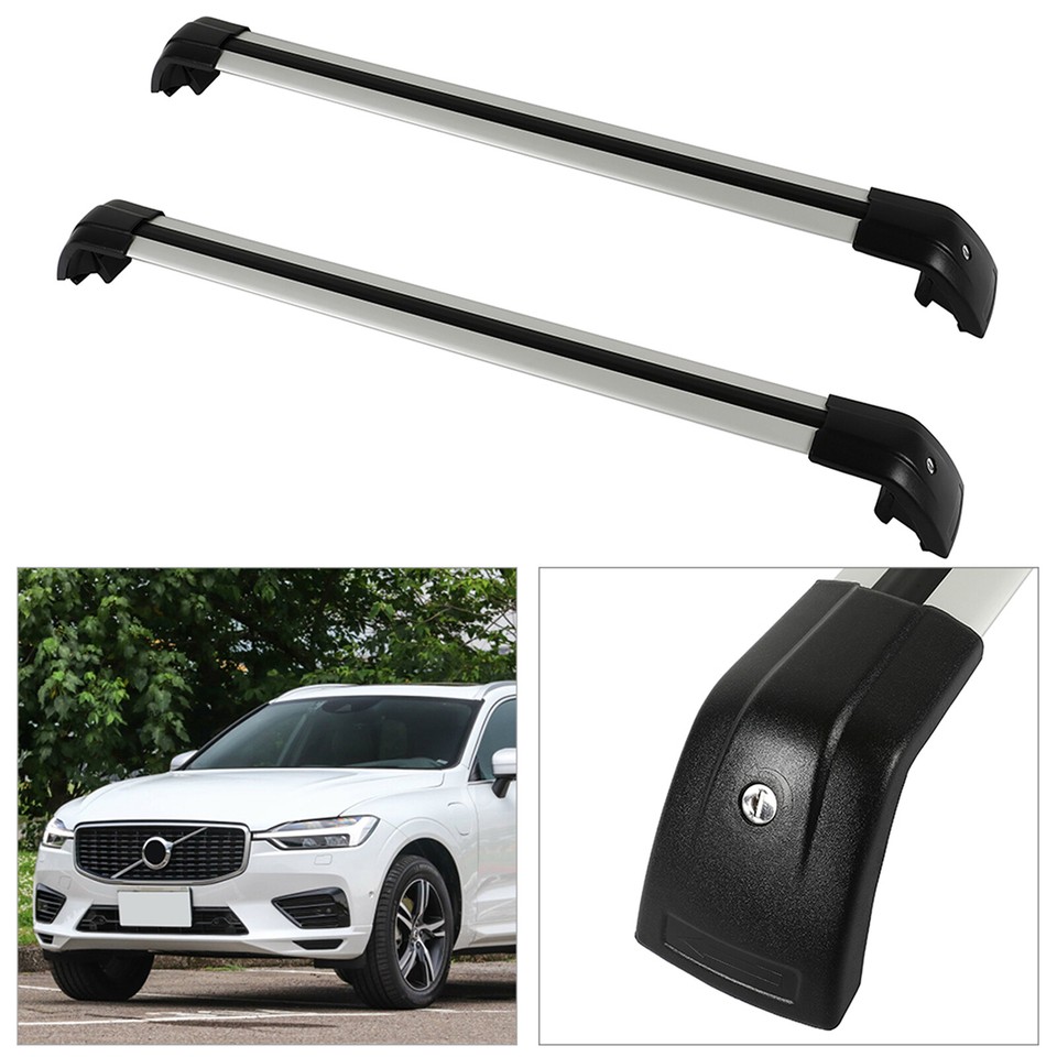 Cross Bar For 2014-2018 Volvo XC60 Aluminum Sport Roof Rack Set Luggage ...
