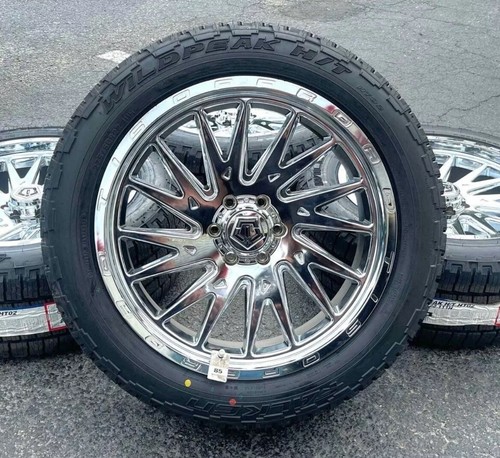 22x10 TIS 547C WHEELS RIMS FALKEN HT TIRES CHEVY GMC RAM 1500 TUNDRA ...