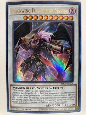 Blackwing Full Armor Master - BLCR-EN064 - Ultra Rare | eBay