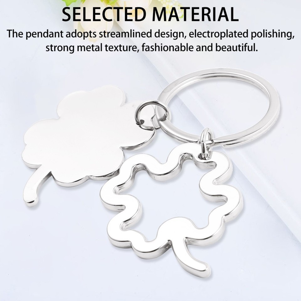 2pcs Metal Four Leaf Clover Pendants Hollow Clover Design Hanging ...