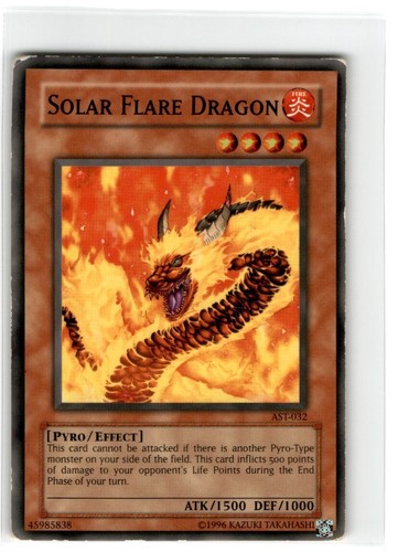 Yu-Gi-Oh! Solar Flare Dragon Common AST-032 Moderately Played Unlimited ...