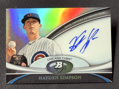 2011 Bowman Platinum REFRACTOR AUTO Hayden Simpson , item 1 | eBay