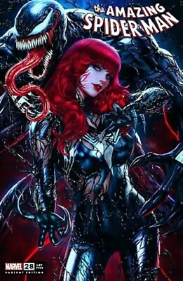 AMAZING SPIDERMAN 28 ARIEL DIAZ VARIANT NM VENOMIZED MARY JANE VENOM ...