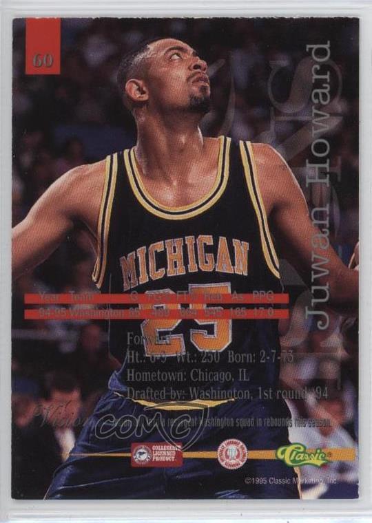 1995 Classic Visions Juwan Howard #60 | eBay