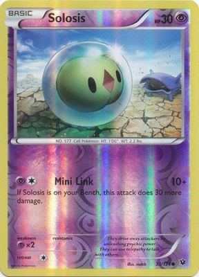 1x Solosis reverse holo foil x1 POKEMON XY Fates Collide 33/124 | eBay