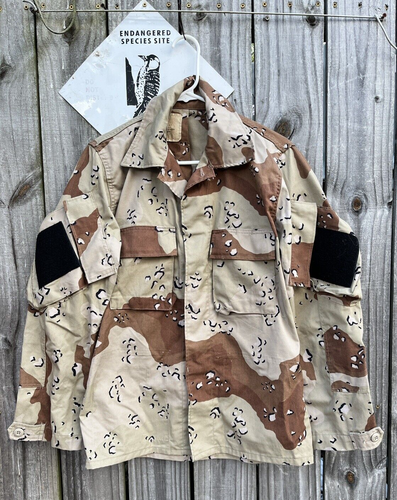 Modified Desert Camo BDU Shirt Small Reg W/VELCRO RAID MOD New ...