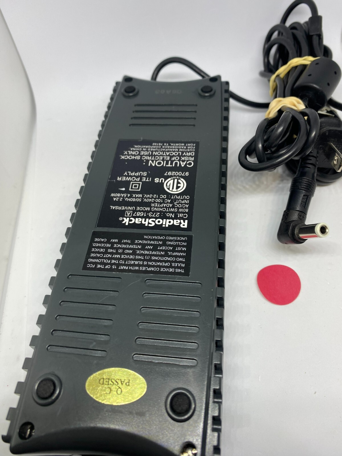 AC/DC Adapter Radio Shack 273-1687 12-24V 4.5A/80W | eBay