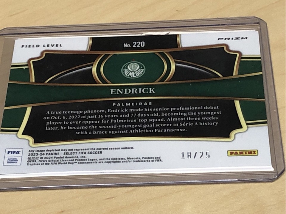 ENDRICK 2023-24 Select Fifa Zebra Stripe Field Level RC /25 | eBay