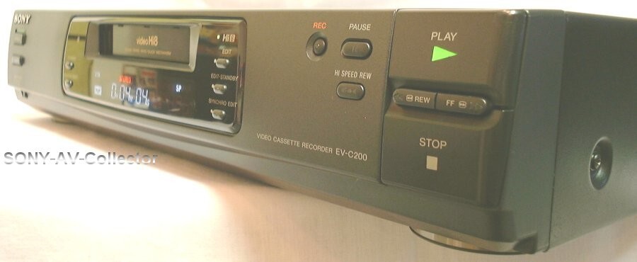 Sony EV-C200 Hi8 Video8 8mm Video 8 Player Recorder HiFi Stereo VCR ...