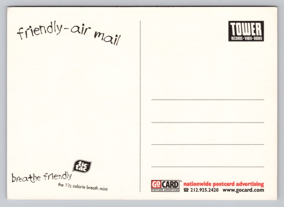 Breathe Friendly Tic Tac Tower Records Free Rack Go Card Unused ...