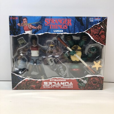 Playmates TMNT Stranger Things Upside Down Remix Lucas & Donatello ...