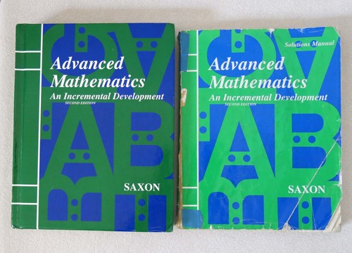 Advanced Mathematics & Solutions Manual - Second Edition - Saxon | eBay