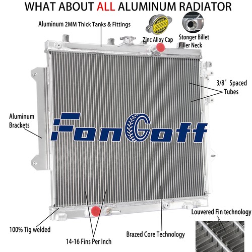 4 ROW Radiator For 2010~2022 Toyota 4Runner Base Limited SR5 TRD ...