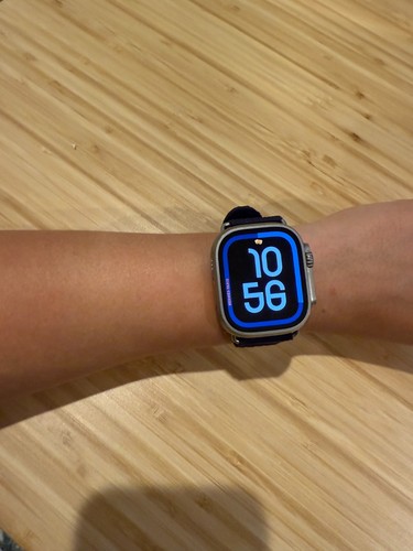 Hermes Apple Watch Ultra 2 Titanium 49mm & Single Tour En Mer Band | eBay