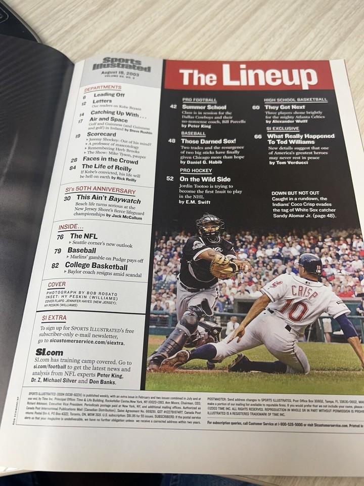 Bill Parcells Dallas Cowboys Football Sports Illustrated August 18 2003 ...