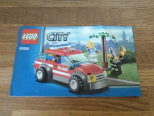 Lego City 60001 - Fire Chief Car - Instructions Only (no Lego) | eBay