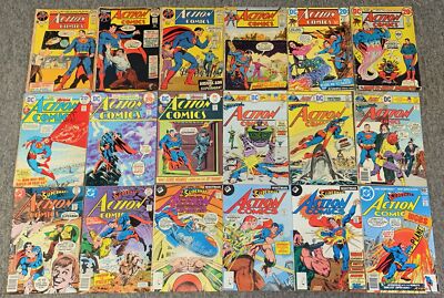 ACTION COMICS #408 409 410 412 416 420 433 440 448 455 456 460 468 470 ...