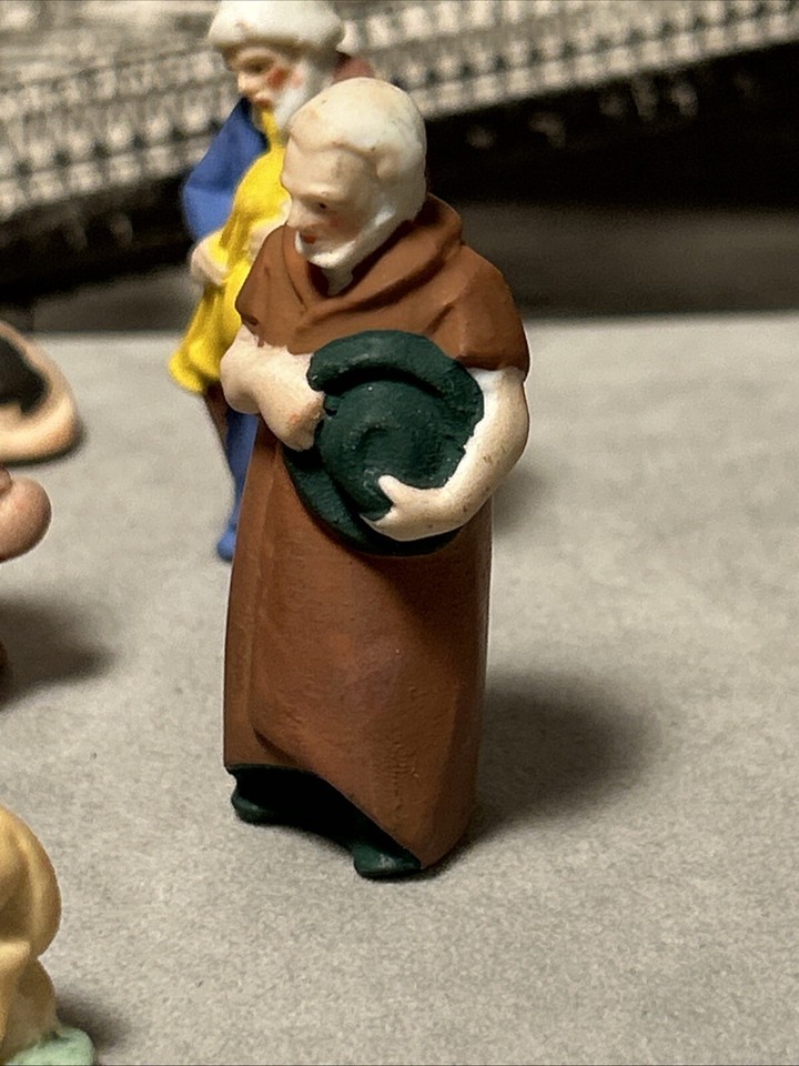 Hand Painted Miniature Nativity Set Star of David Manger Vintage 1930s ...