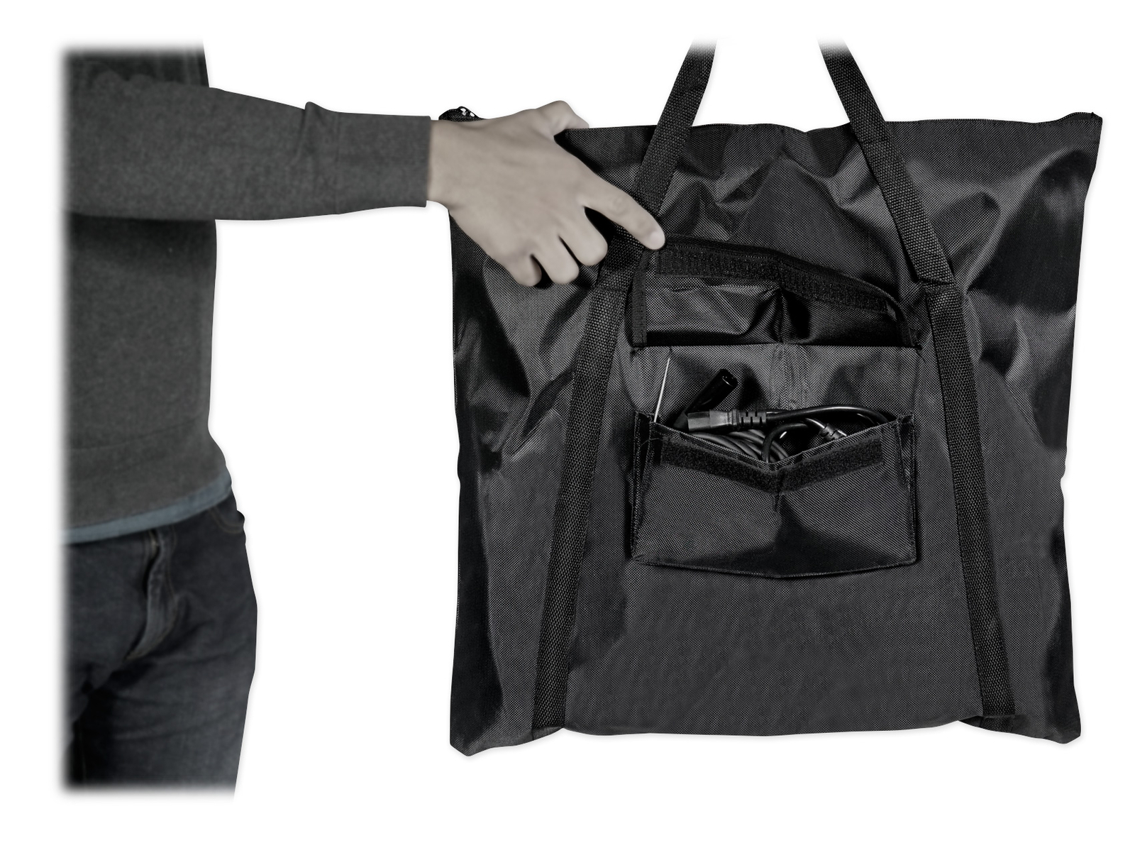 1 Rockville RTP82B 8 ft Adjustable Black Totem Moving Head Light Stand ...