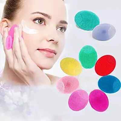 10Pack Silicone Facial Scrubber Exfoliator Facial Cleansing Pads Face ...
