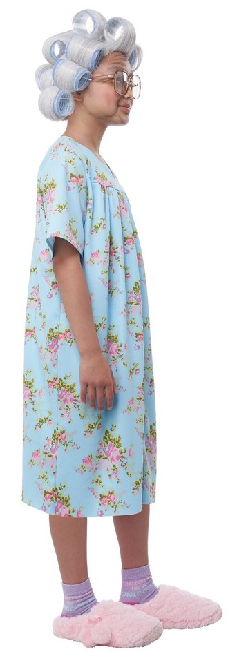 Child 100 and Rollin With It Old Lady Costume | eBay
