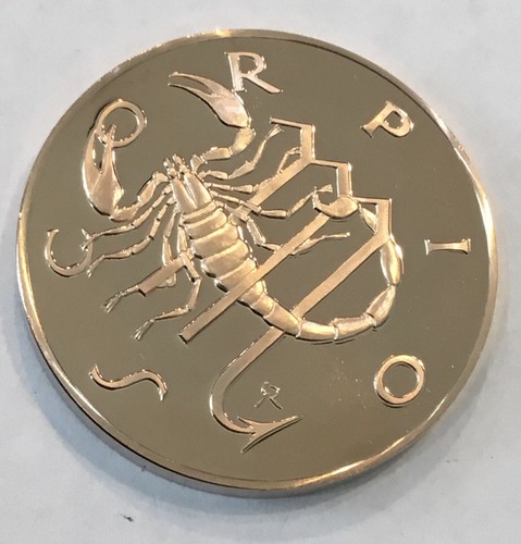 Scorpio Zodiac Sign Astrology Coin Medal | eBay