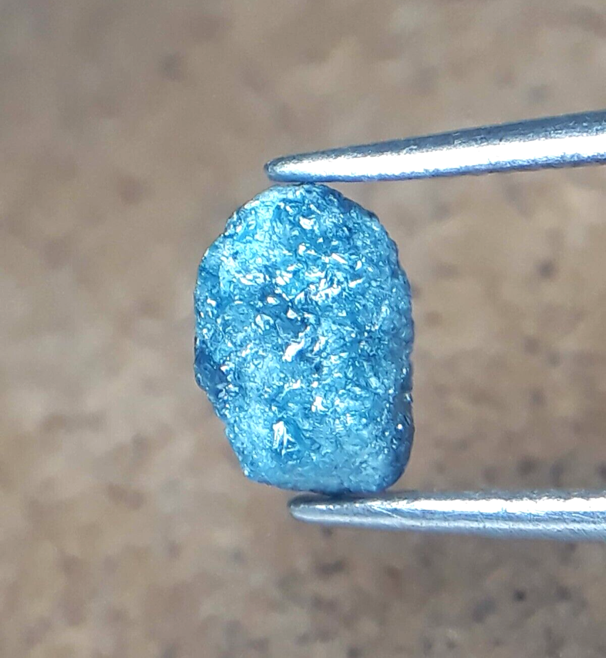 1.75 Ct Natural Blue Diamond Uncut Raw Rough Diamond Blue Color Diamond ...