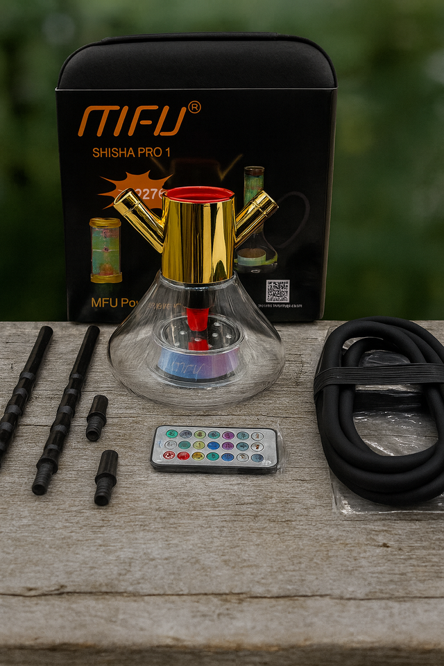 MFU Shisha Pro 1 LED Portable Hookah | 60K or 15K Puffs | Gold | 1CT | eBay