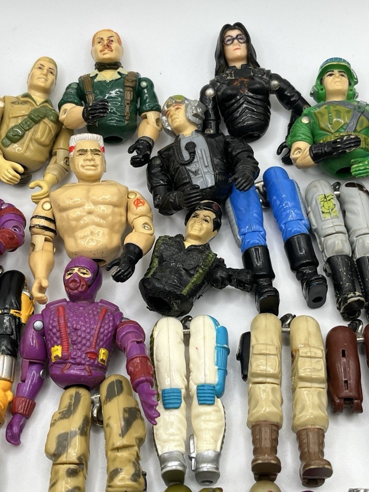 GI JOE 62 Various Parts Bundle - Hips - Legs - Torsos - Heads - Overall ...