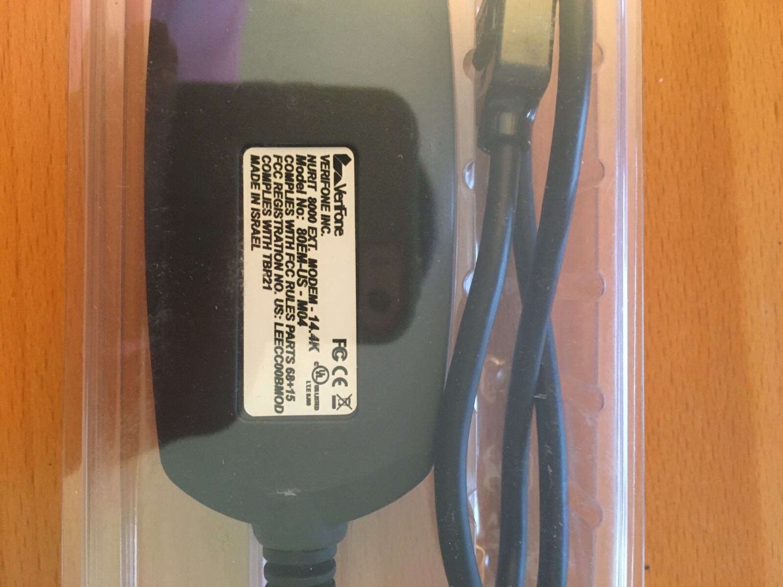 Verifone NURIT 8000 EXT. MODEM-14.4K Model No. 80EM-US-M04 | eBay