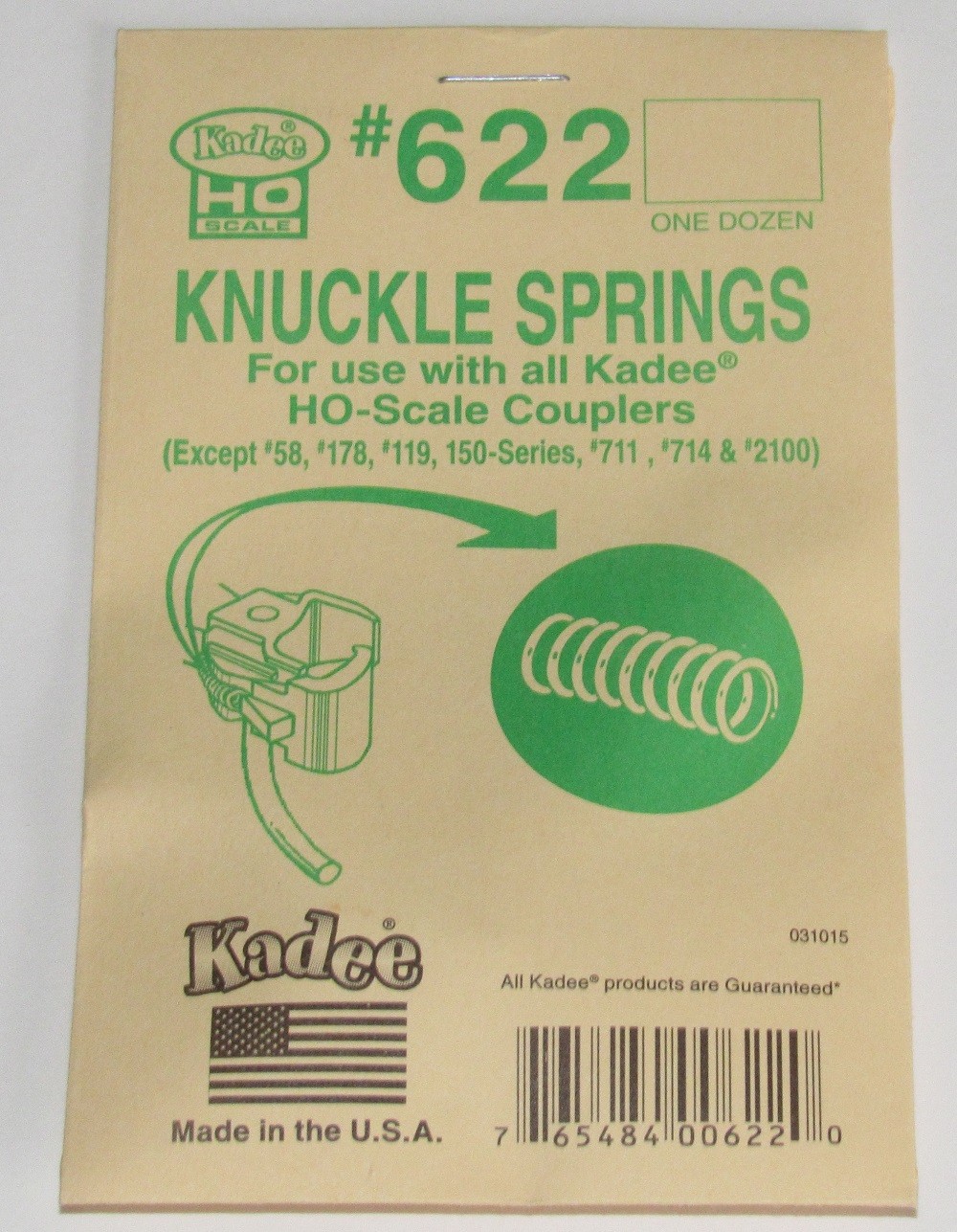 Kadee HO scale #622 ~ Knuckle Springs - 12 pcs - New | eBay