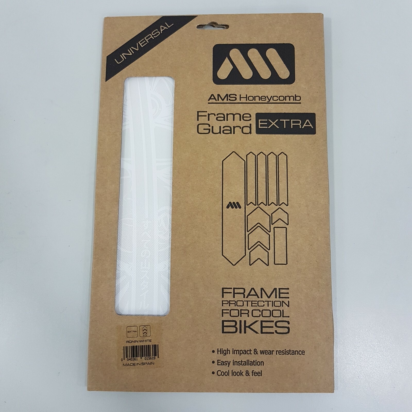 All Mountain Style AMS Honeycomb Frame Guard EXTRA (XL) Ronin/White # ...