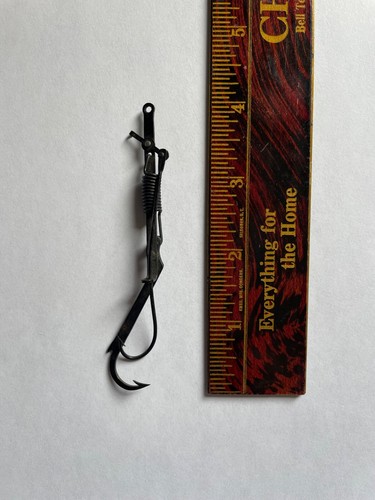 1874 Job Johnson vintage fishing lure Spring Loaded Fish Trap Hook ...