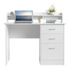 Computer Desk PC Laptop Table with 3 Drawers Home Office Study ...