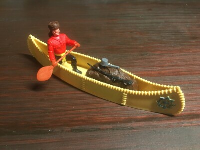 Timpo Trapper - Tan Canoe - Wild West - 1970's | eBay